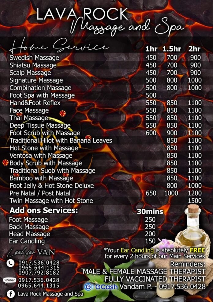 Lava Rock Massage and Spa - Manila Touch